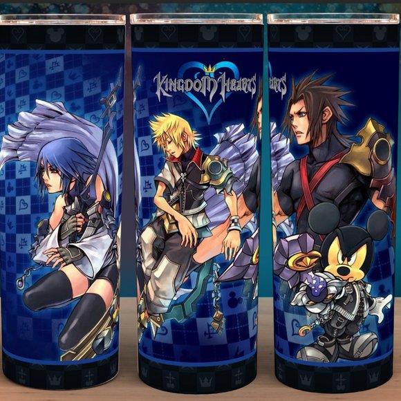 Dining | Kingdom Heart Final Fantasy With Mickey Mouse Tumbler 2oz ...
